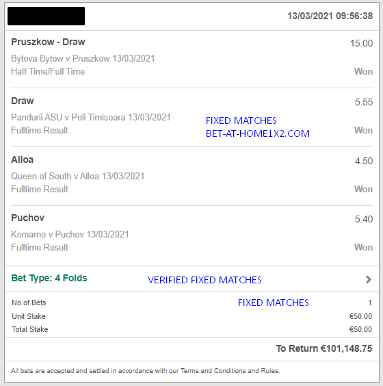 FIXED MATCHES 100 SURE BET AT HOME 1X2 Fixed Match Correct Score FIXED MATCHES 100 SURE BET AT HOME 1X2 Fixed Match Correct Score